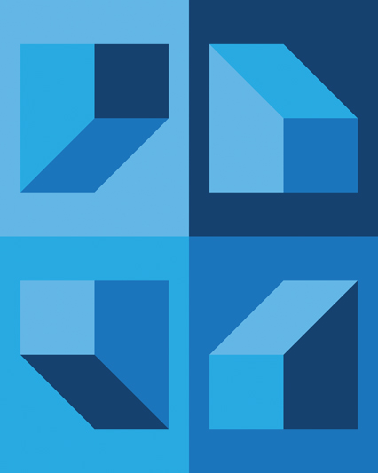 Marisa Ferreira – Blue Trapezoid – Norske Grafikere