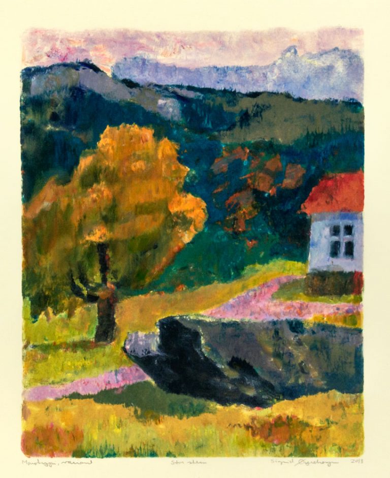 Sigrid øyrehagen Stor Stein Norske Grafikere